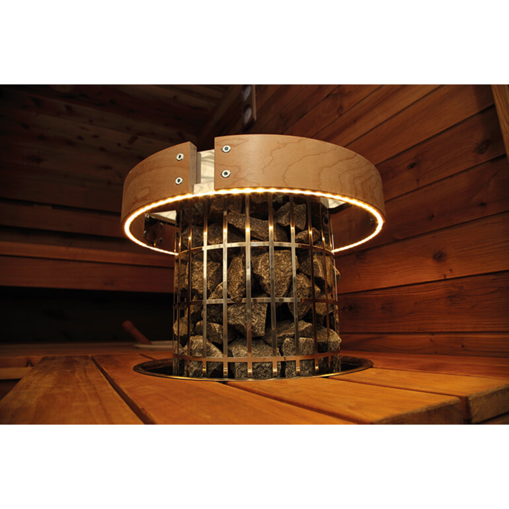Safety Railing w/ LED-Lighting for Cilindro Half Series 11kW Sauna Hea ...